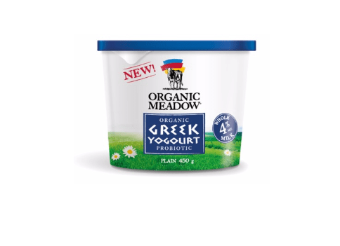 Organic Meadow Organic Plain Greek Yogurt 4% 454g – The Root Cellar PEI