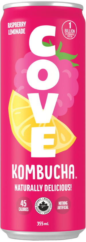 Cove Raspberry Lemonade Kombucha 355ml – The Root Cellar PEI