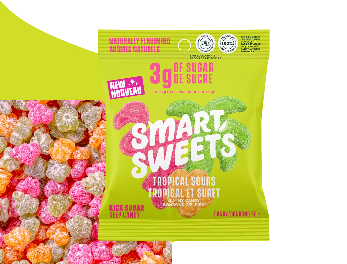 SmartSweets Tropical Sours Gummies 50g – The Root Cellar PEI
