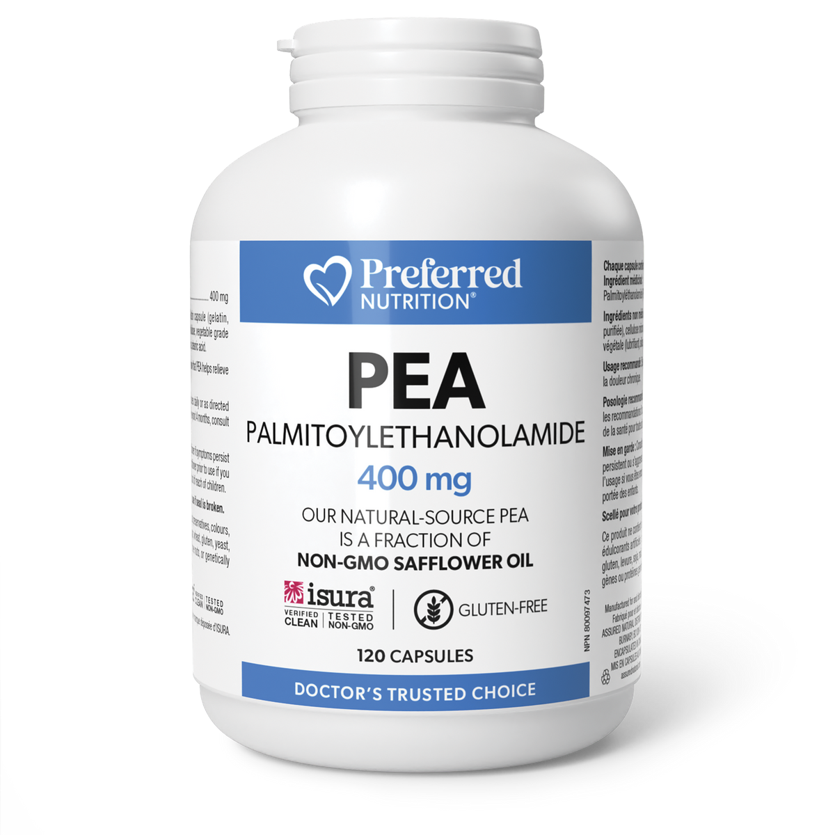 Preferred Nutrition PEA 400mg 120 Capsules – The Root Cellar PEI