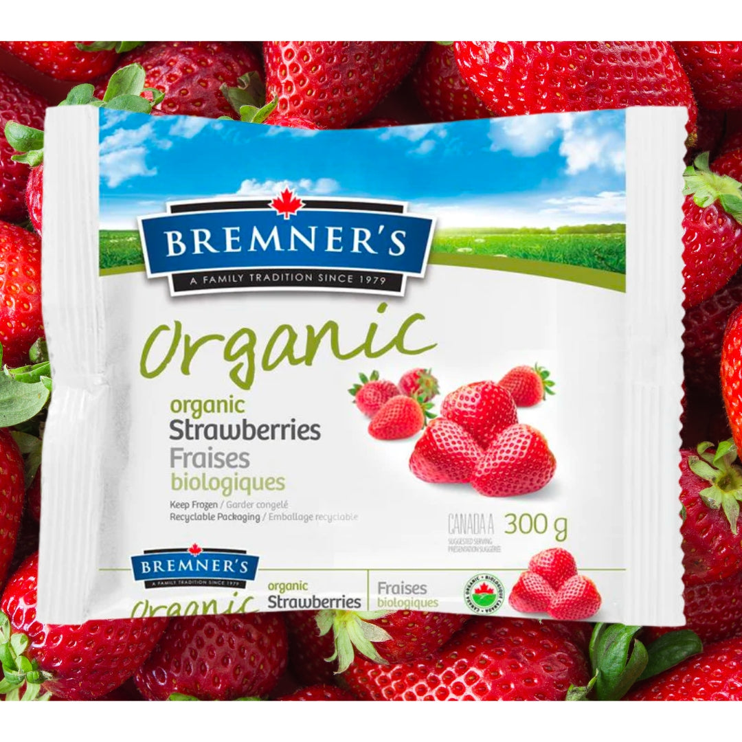Bremner's Organic Frozen Strawberries 300g – The Root Cellar PEI