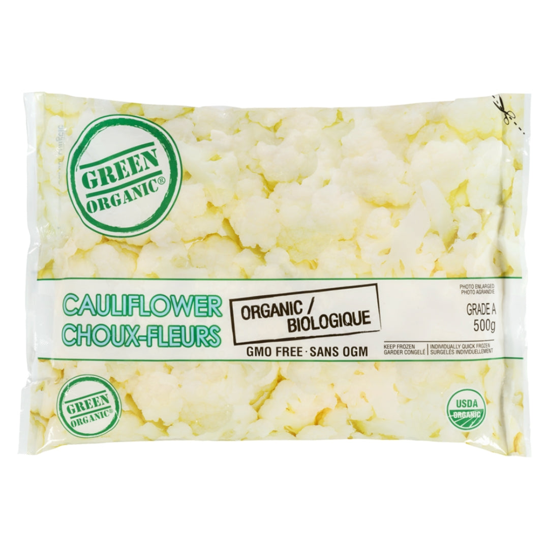 Green Organic Frozen Cauliflower Organic 500g – The Root Cellar PEI
