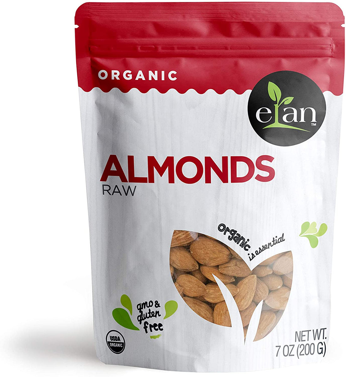 Elan Organic Raw Almonds 200g – The Root Cellar PEI