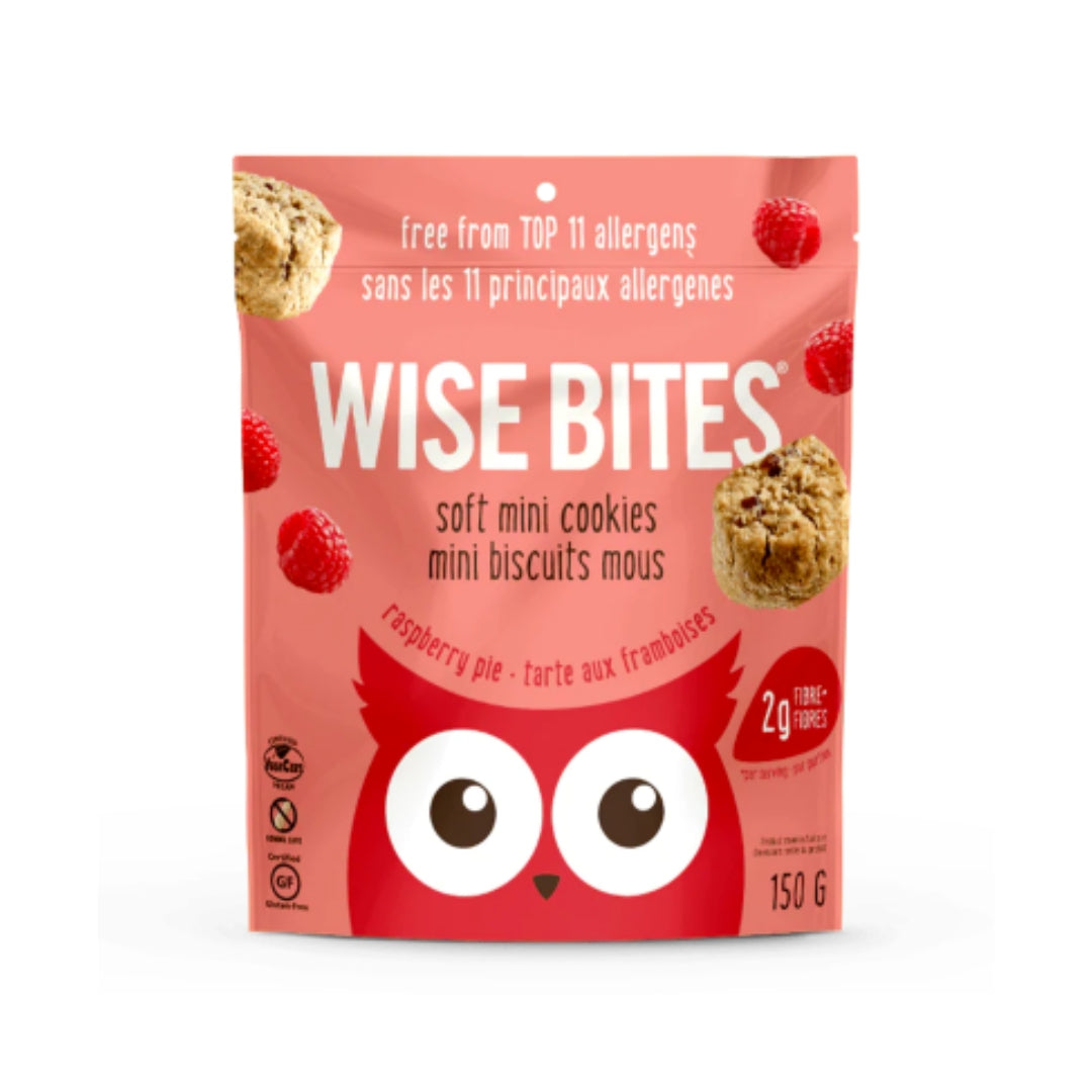 Wise Bites Soft Mini Cookies Raspberry 150g – The Root Cellar PEI