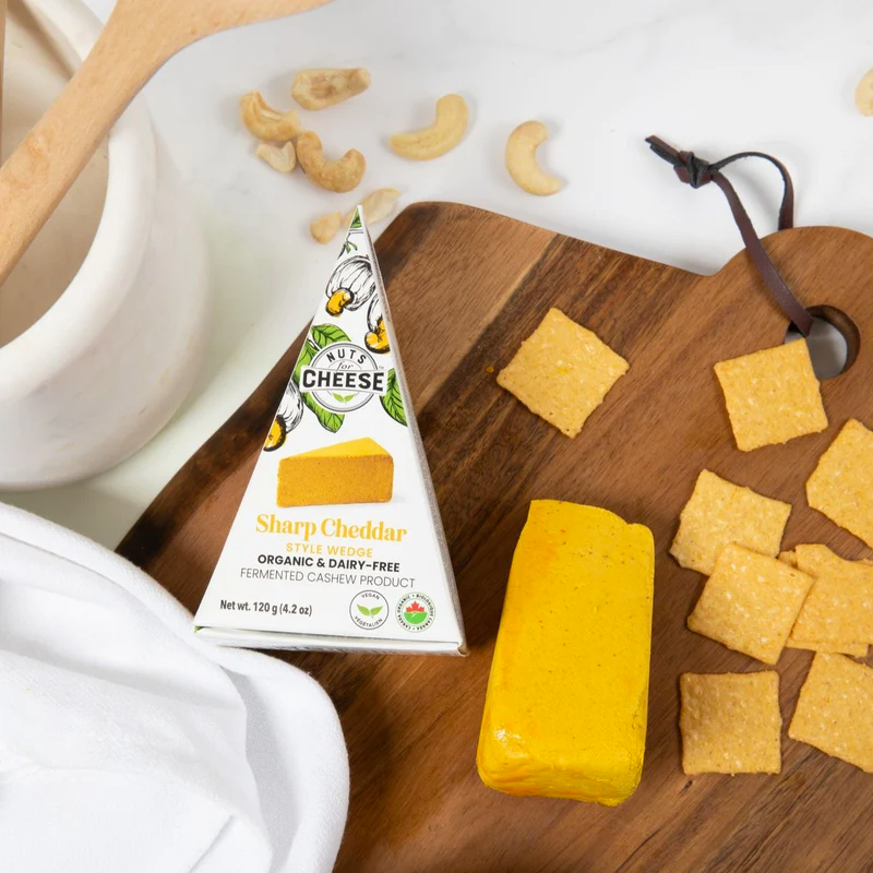 Nuts For Cheese Sharp Cheddar Style Wedge 120g – The Root Cellar PEI