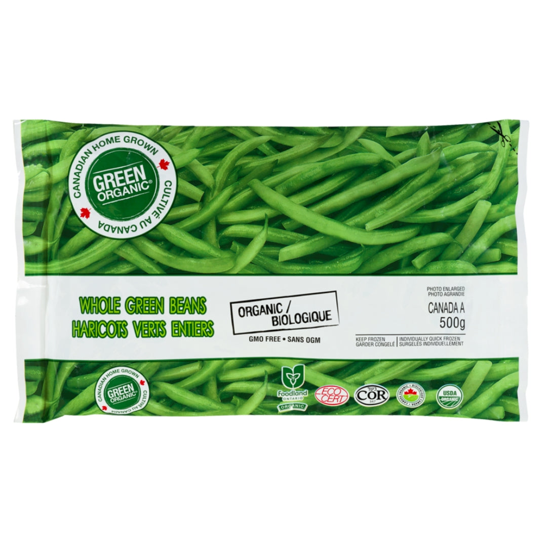 Green Organic Frozen Green Beans Organic 500g – The Root Cellar PEI